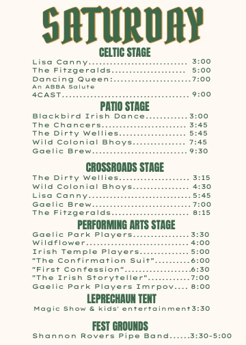 saturday – Chicago Gaelic Park